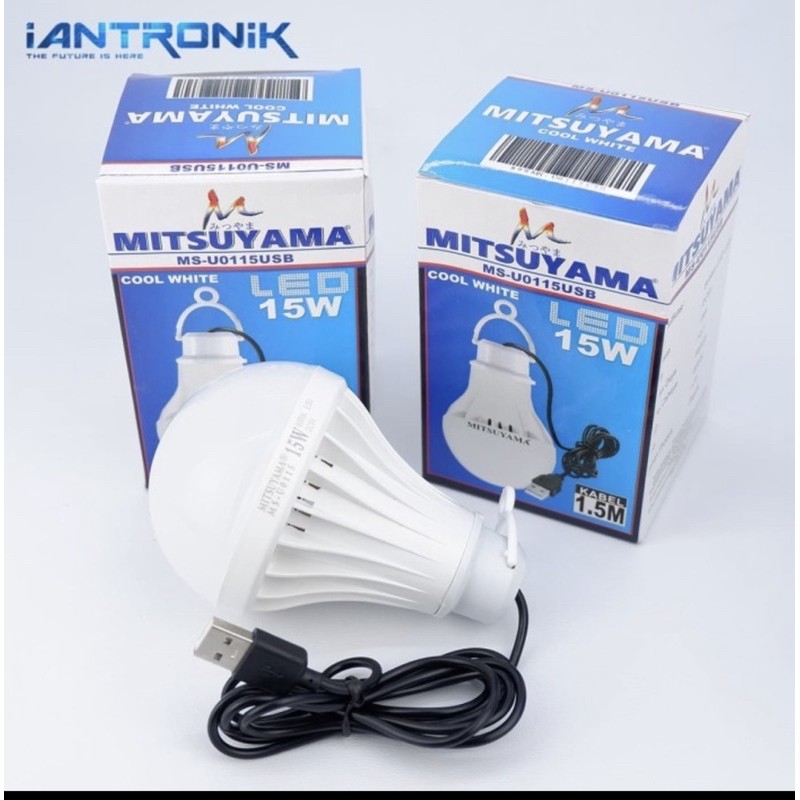 Jual lampu bohlam 15 watt USB bisa di colokan di power bank | Shopee ...