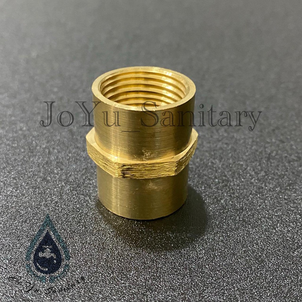 Jual Sok kran KUNINGAN 1/2 in Drat DALAM SK3-fitting pipa sambungan sock nepel sokran brass ...