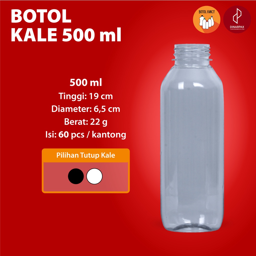 Jual Botol Kale 500 ml / Botol Kopi / Botol Jus / Botol 500ml [78 pcs ...