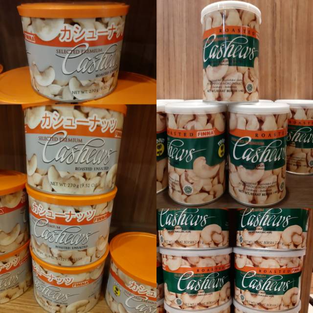 Jual Finna Premium Roasted Cashew**Finna mente panggang asin/tidak asin ...