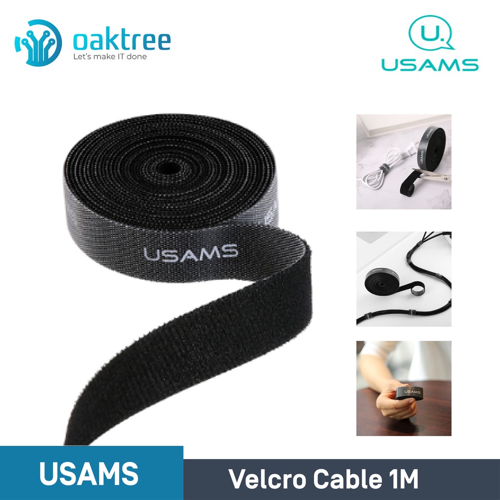 Jual Usams Cable Ties/Cable Velcro Perekat/Cable Organizer/Velcro Strap ...