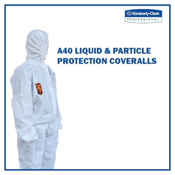 Jual KLEENGUARD A40 Liquid & Particle Protection Coveralls - APD/Baju ...