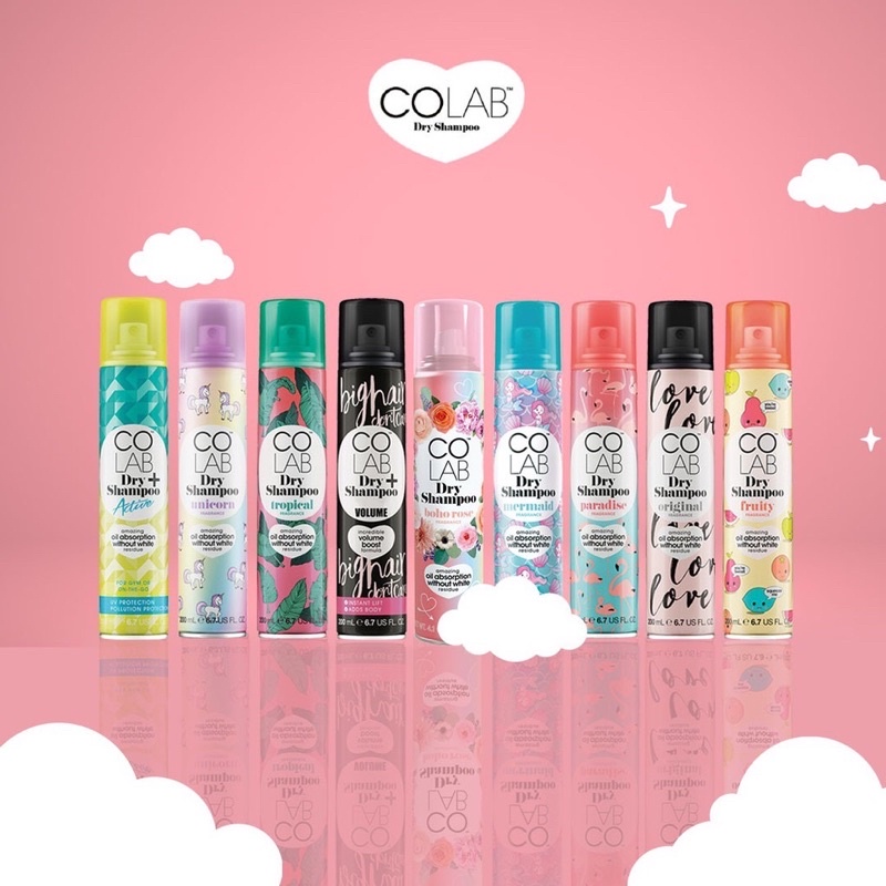 Jual COLAB DRY SHAMPOO ORIGINAL FULLSIZE Indonesia|Shopee Indonesia