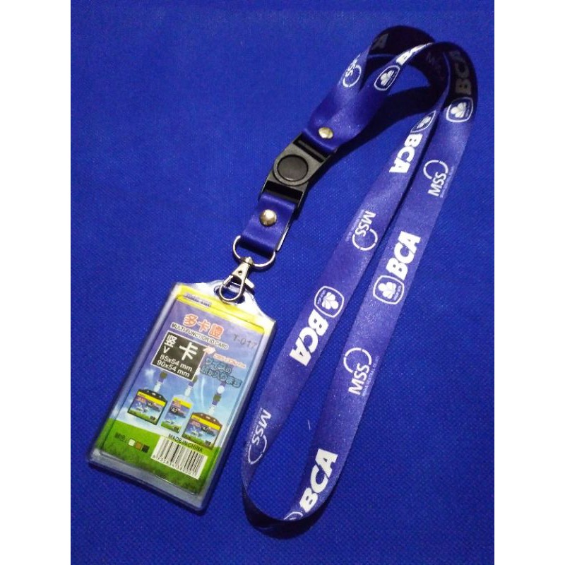 Jual TALI ID CARD/LANYARD"BANK BCA"BISA SATUAN-READY STOCK | Shopee ...