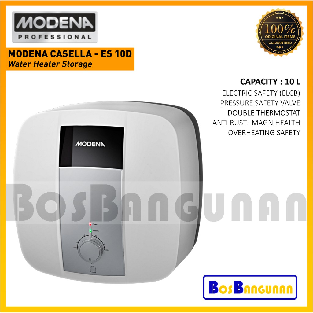 Jual Water Heater MODENA ES 10D / Pemanas Air Listrik MODENA ES10D ...