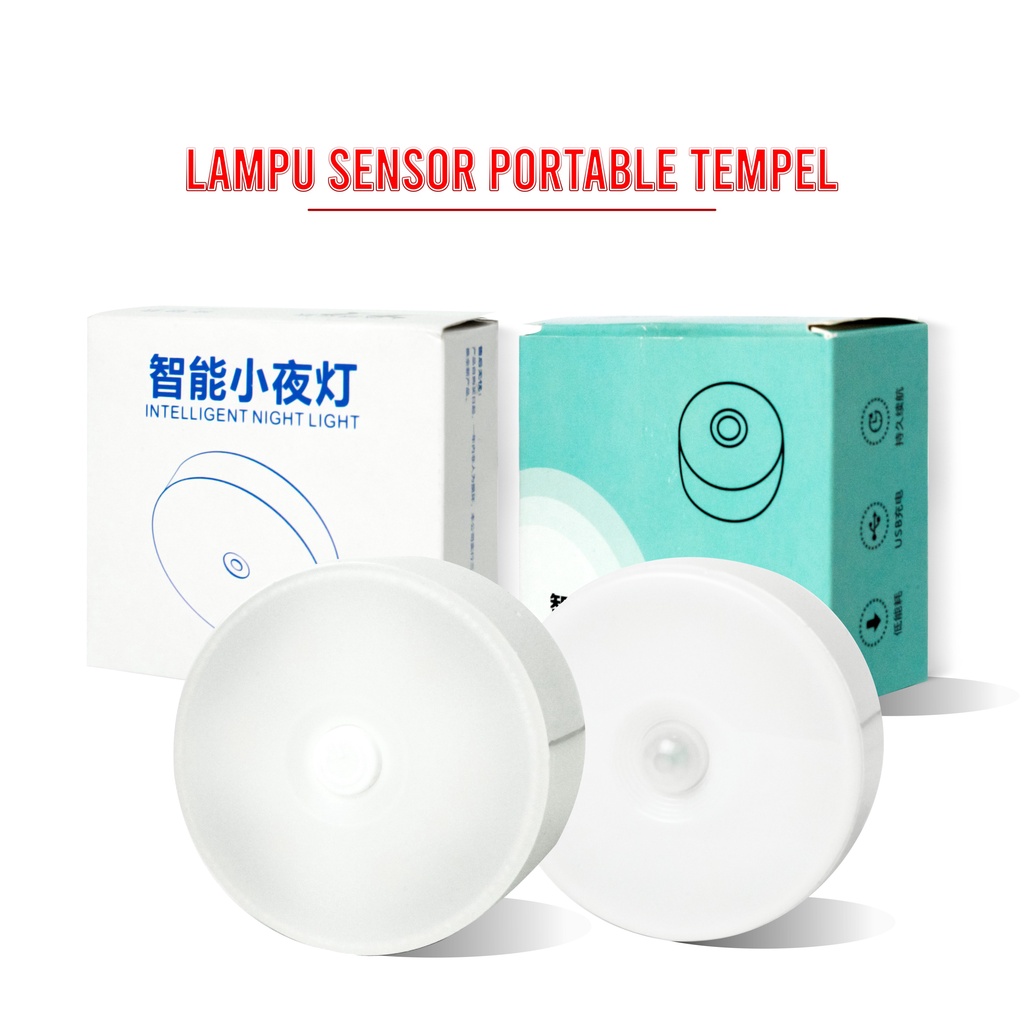 Jual Lampu Sensor Gerak Portable Otomatis Smart Emergency Tempel ...