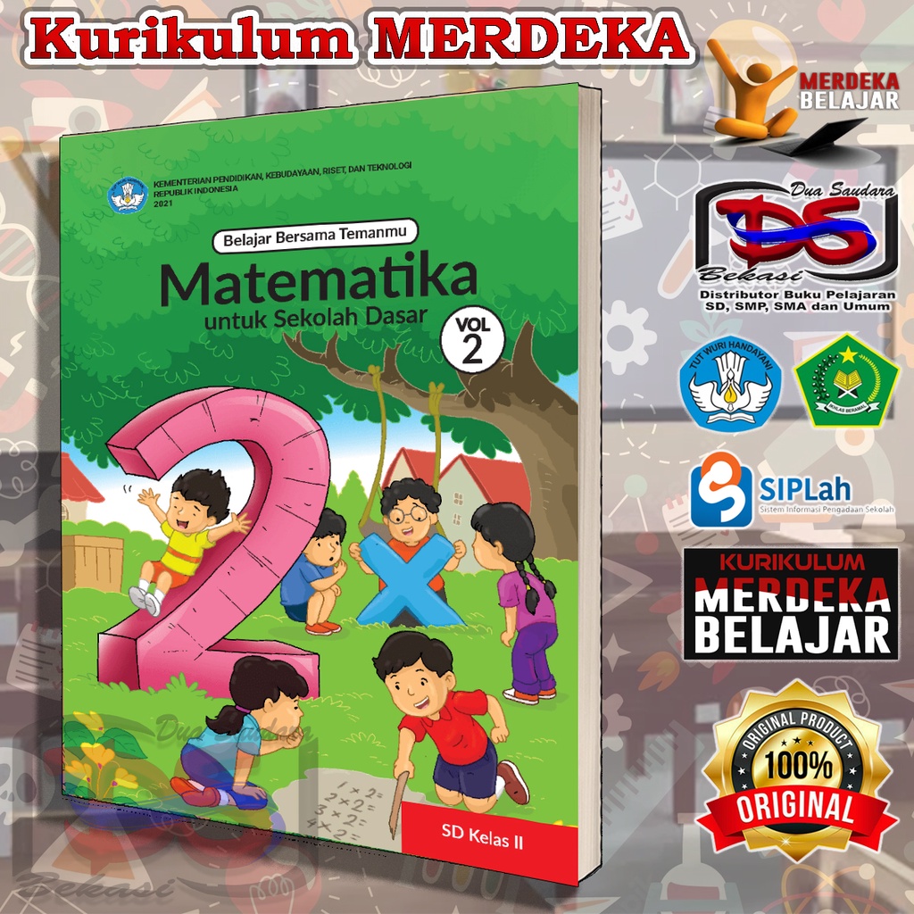 Jual Buku Siswa MATEMATIKA Vol 2 Kelas 2 SD Kurikulum Merdeka 2022 ||KuMer||KMB|| | Shopee Indonesia