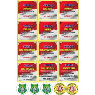 Jual Label Piala Stiker Piala label juara logo stiker piala logo Stiker ...