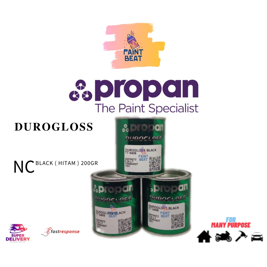 Jual Cat Duco Durogloss NC Colour Automotive Refinish - Black Gloss ...