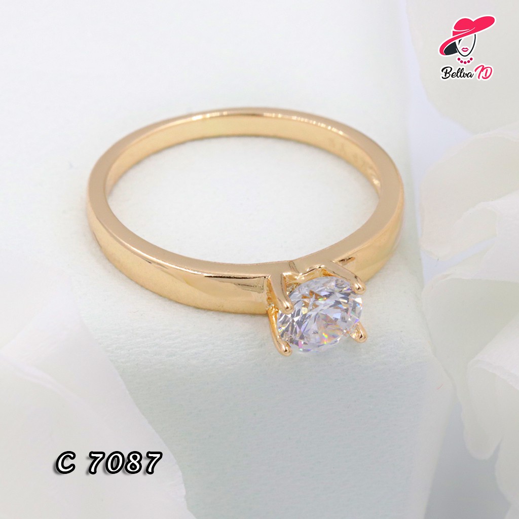 Jual Cincin Permata Satu Solitaire C 7087 | Shopee Indonesia