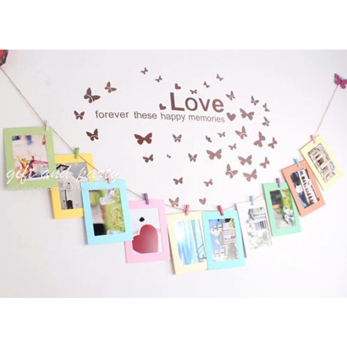 Jual Wooden Clip Warna / Frame Gantung Warna / Frame Foto Warna ...
