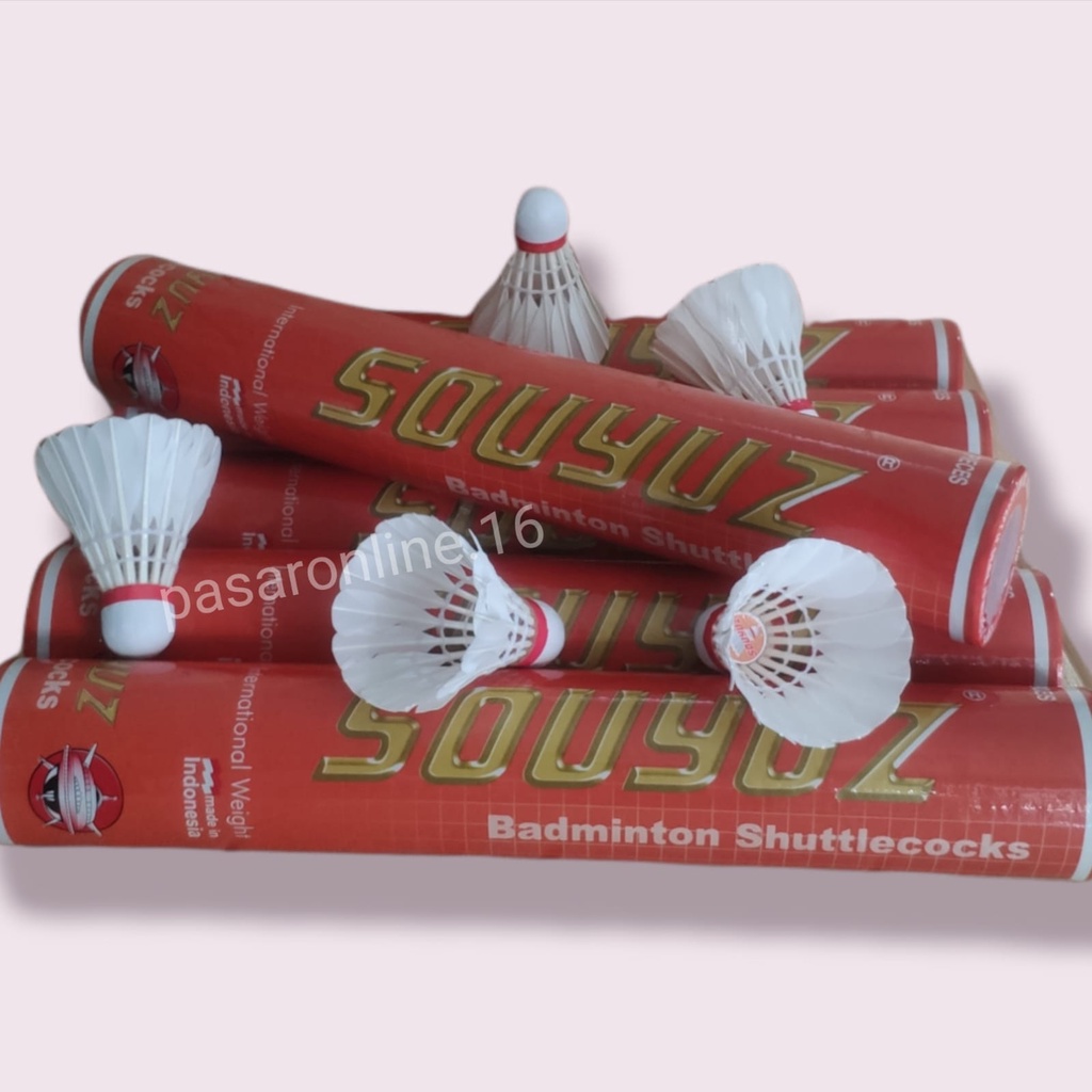 Jual SHUTTLECOCK / KOK BADMINTON / KOK BULUTANGKIS SOUYUZ MERAH ...