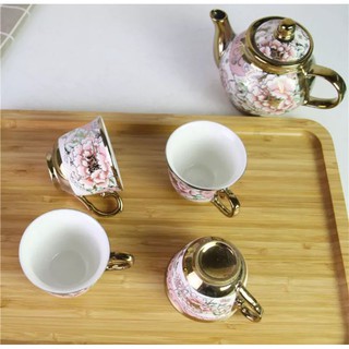 Jual GELAS KERAMIC SET / TEKO CANGKIR KERAMIK PORCELAIN GELAS TEA GELAS ...