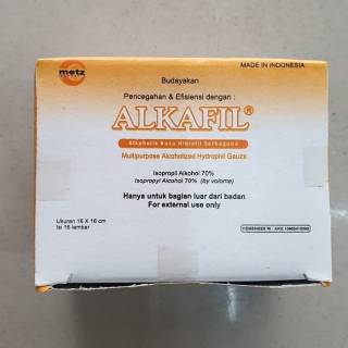 Jual Alkafil - kasa hidrofil kandungan alkohol isopropil 70% | Shopee ...