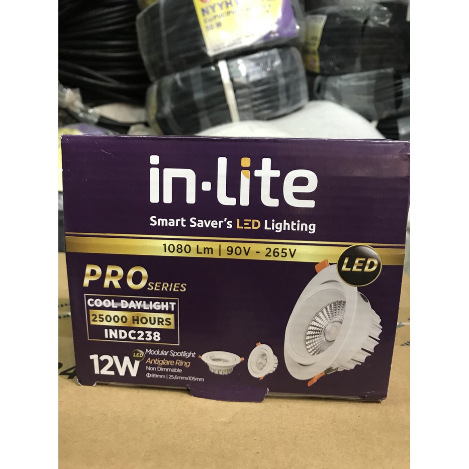 Jual LAMPU SPOTLIGHT INDNC238 12W 12 W 12WATT 12 WATT INLITE IN-LITE ...