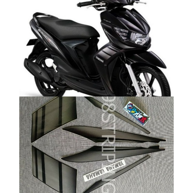 Jual STRIPING MIO SOUL GT HITAM TAHUN 2011 2012 STIKER LIS STANDAR ORI ...