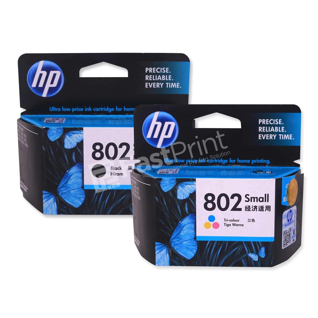 Jual Cartridge HP 802 HP802 HP-802 Original HP 1000 1050 2000 2050 3000 ...