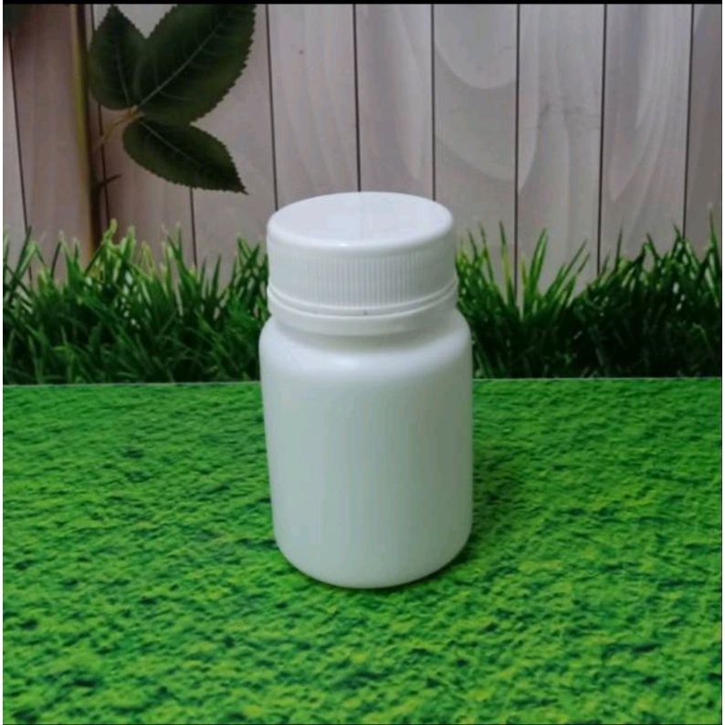 Jual BOTOL OBAT / KAPSUL 60 ML BULAT HDPE WARNA PUTIH SUSU | Shopee Indonesia