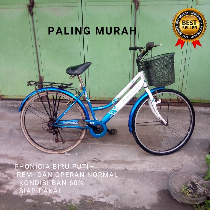 Jual Sepeda wanita cewek perempuan keranjang dewasa ukuran 26 bekas ...
