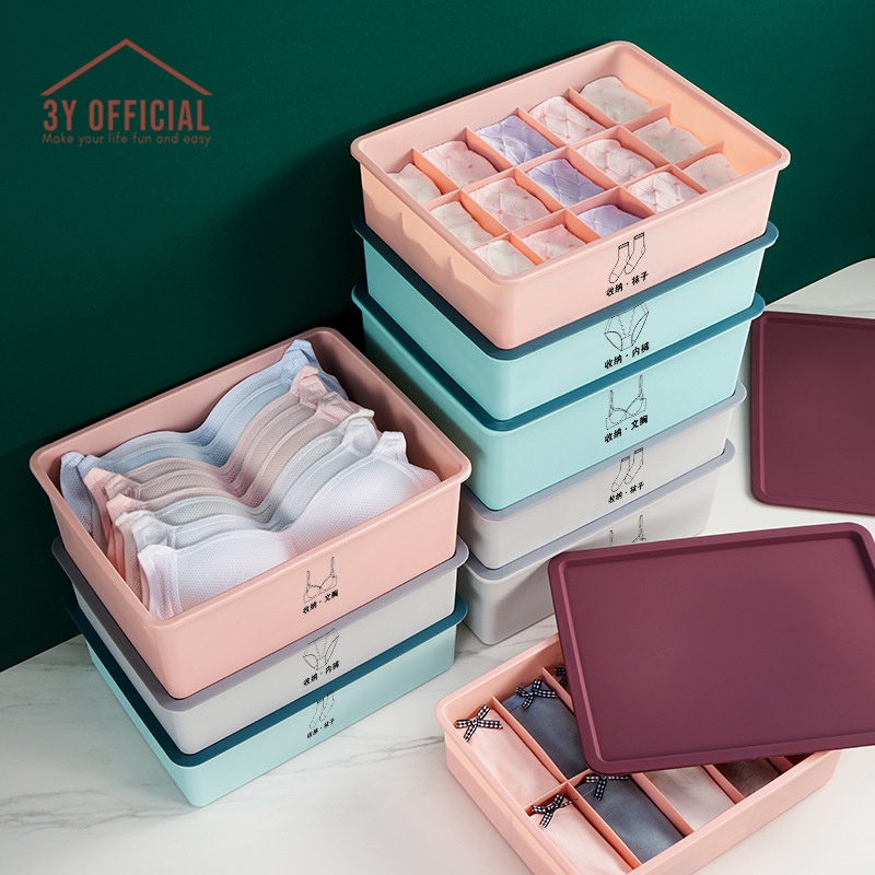 Jual 3Y Storage box celana dalam underwear box pakaian dalam kaos kaki ...