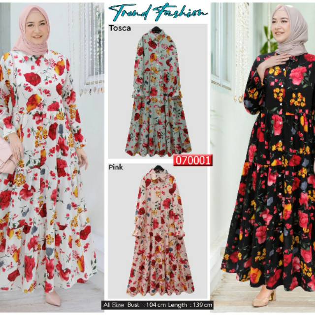 Jual Gamis bunga 0001 by extu | Shopee Indonesia