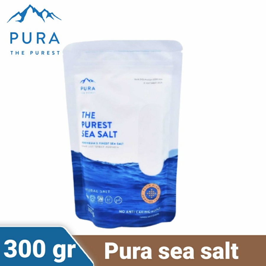 Jual PURA Purest Sea Salt - Garam laut halus - 300 gram | Shopee Indonesia