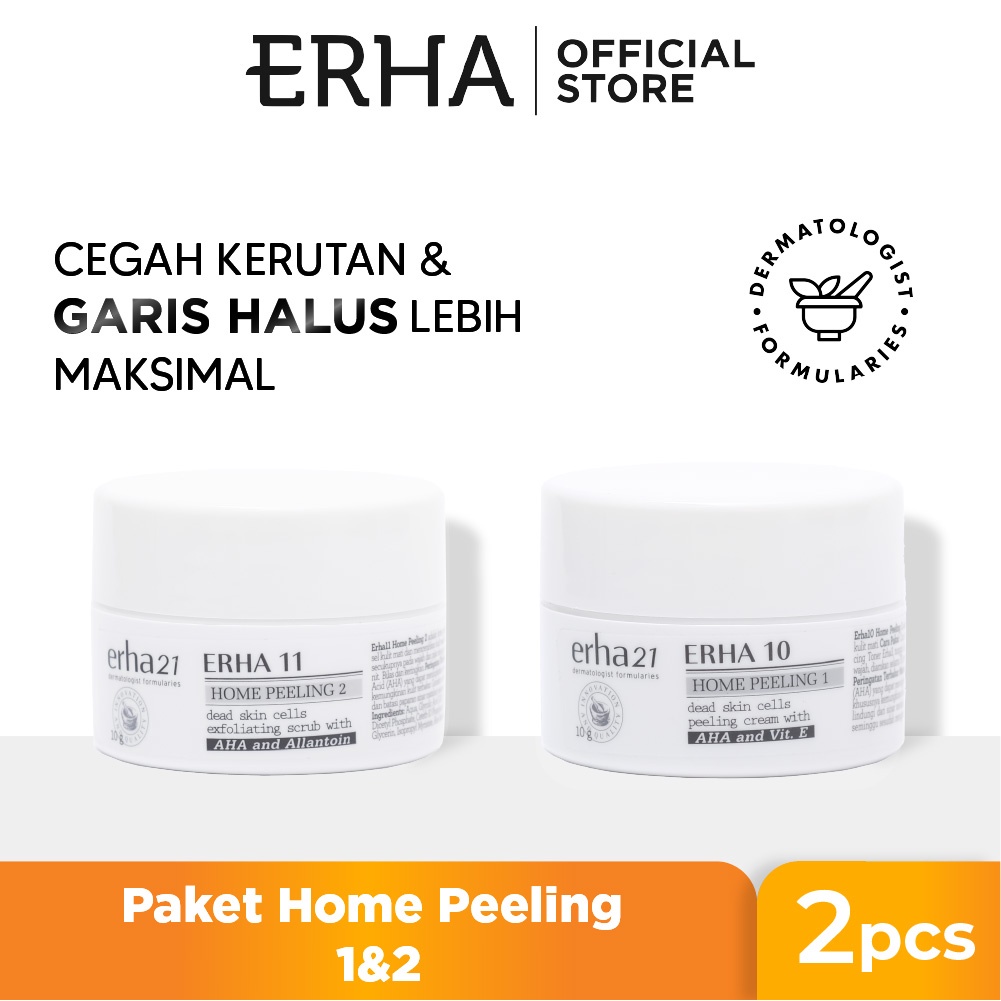 Jual ERHA Bundle Erha 10 & Erha 11 - Paket Home Peeling 1 & 2 Wajah ...
