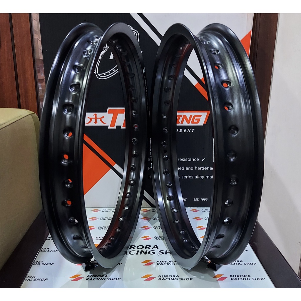 Jual VELG TK BRIGHT SET 17 X 185 / 215 HOLE 36 WARNA BLACK | Shopee ...