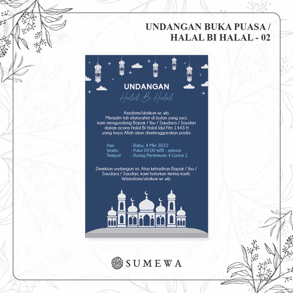 Jual Undangan Buka Puasa / Undangan Halal Bi Halal / Undangan Pengajian ... Jual Undangan Buka Puasa / Undangan Halal Bi Halal / Undangan Pengajian ...