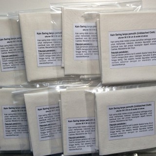 Jual Kain saring tanpa pemutih (unbleached cloth) ukuran 50cmx50cm ...