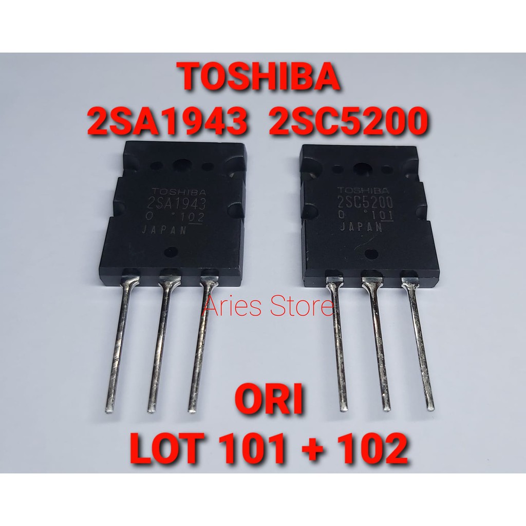 Transistor TOSHIBA 2SA1943 2SC5200 A1943 C5200 JAPAN BAGUS | Shopee Indonesia