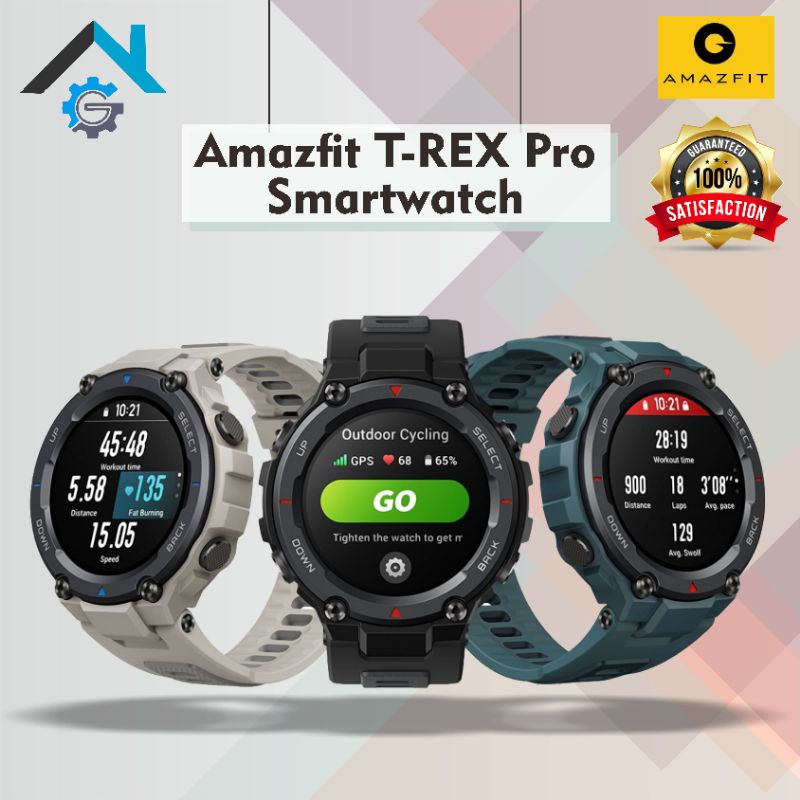 Jual AMAZFIT T REX PRO ATM Military Trex Pro Smartwatch Garansi Resmi Indonesia|Shopee Indonesia