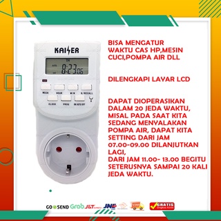 Jual Timer walet kaiser Stop Kontak Timer Listrik Digital Otomatis ...