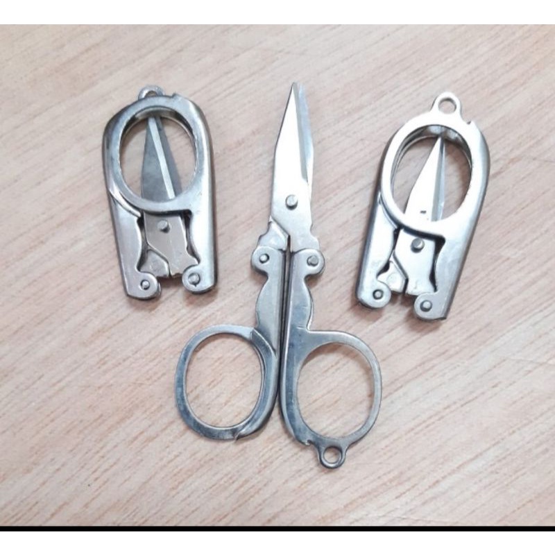 Jual gunting lipat kecil besi folding Indonesia|Shopee Indonesia