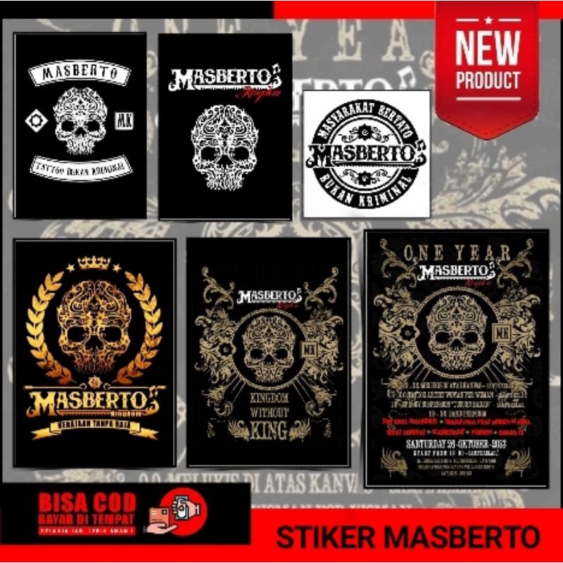 Jual stiker MASBERTO/Stiker Punk Masberto/Stiker Masberto | Shopee ...