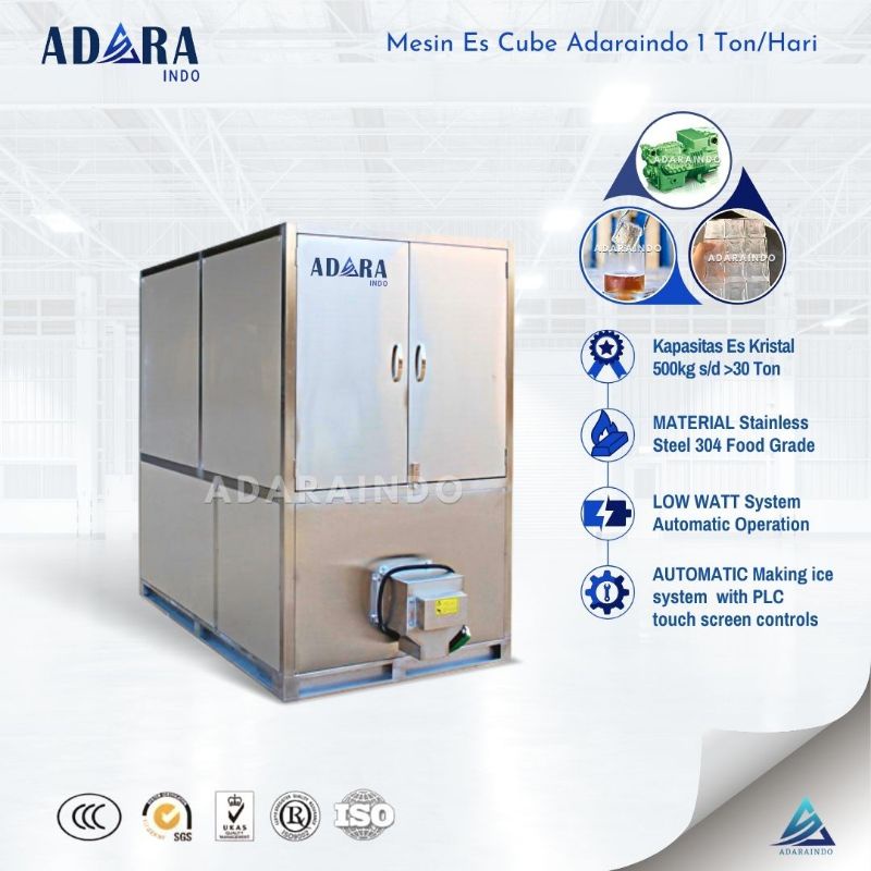 Jual Mesin Es Cube Kristal 1 Ton per hari | Shopee Indonesia