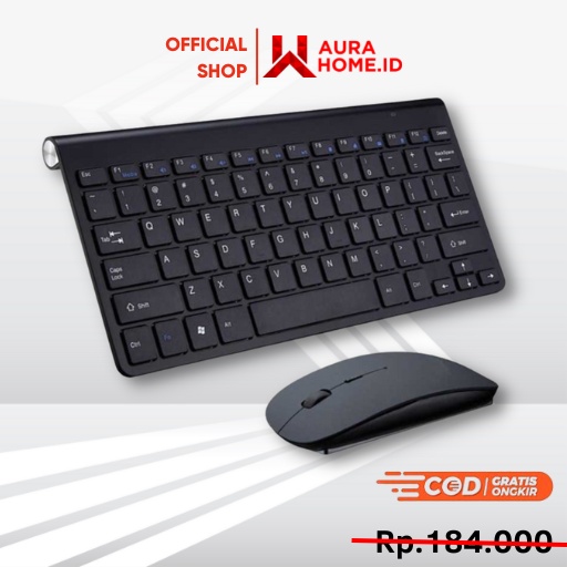Jual Wireless Keyboard Mouse Combo 2.4G / Keyboard Wireless Gaming ...