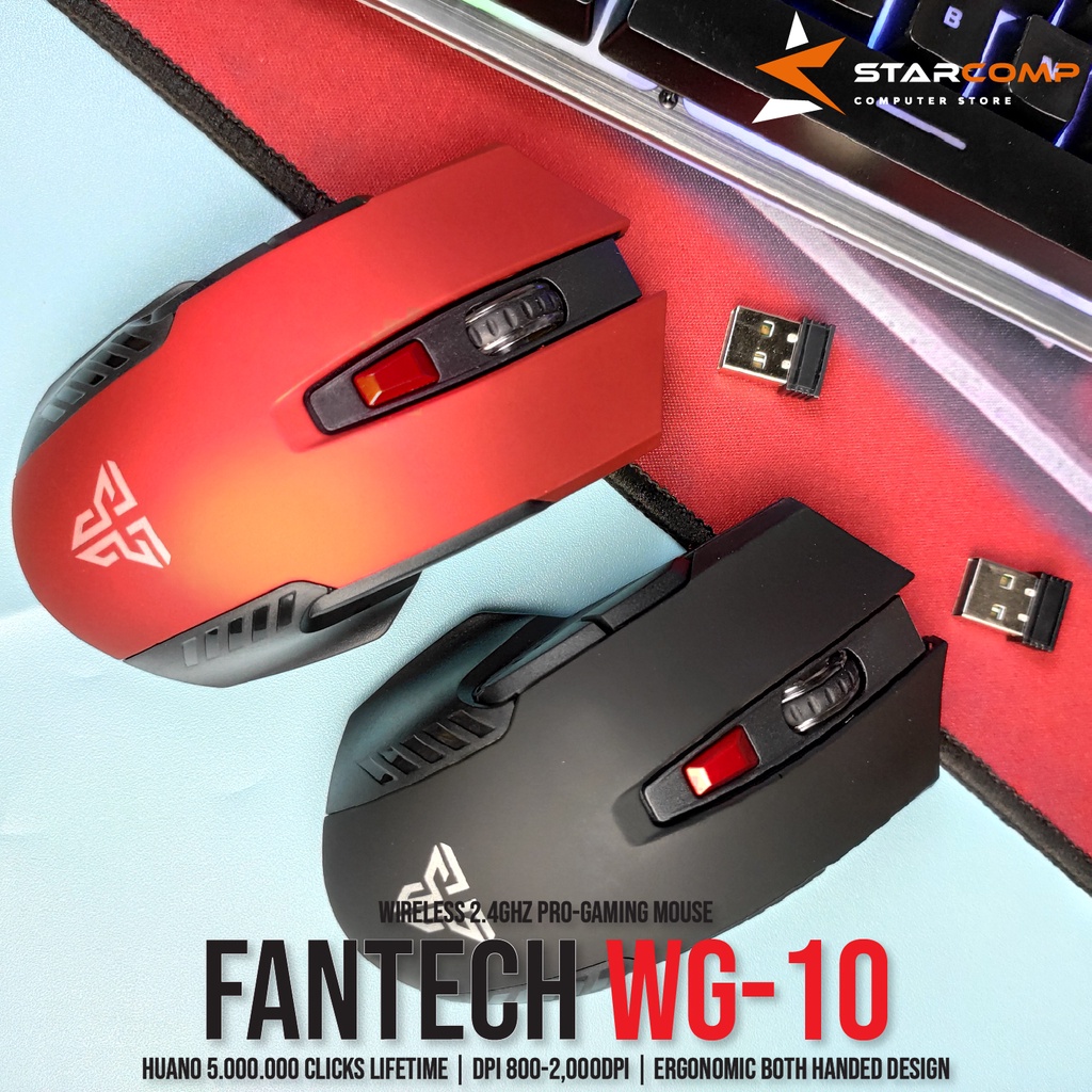 Jual Mouse Wireless Gaming Fantech Raigor II WG10 - Fantech WG-10 ...