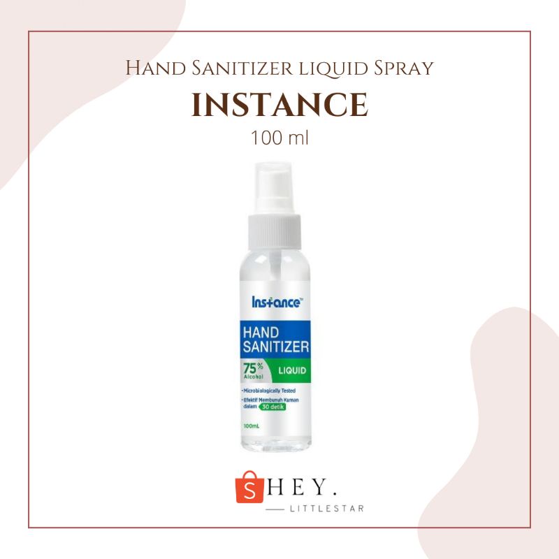 Jual Instance Hand Sanitizer Liquid Spray 100 ml sanitiser cair alkohol ...