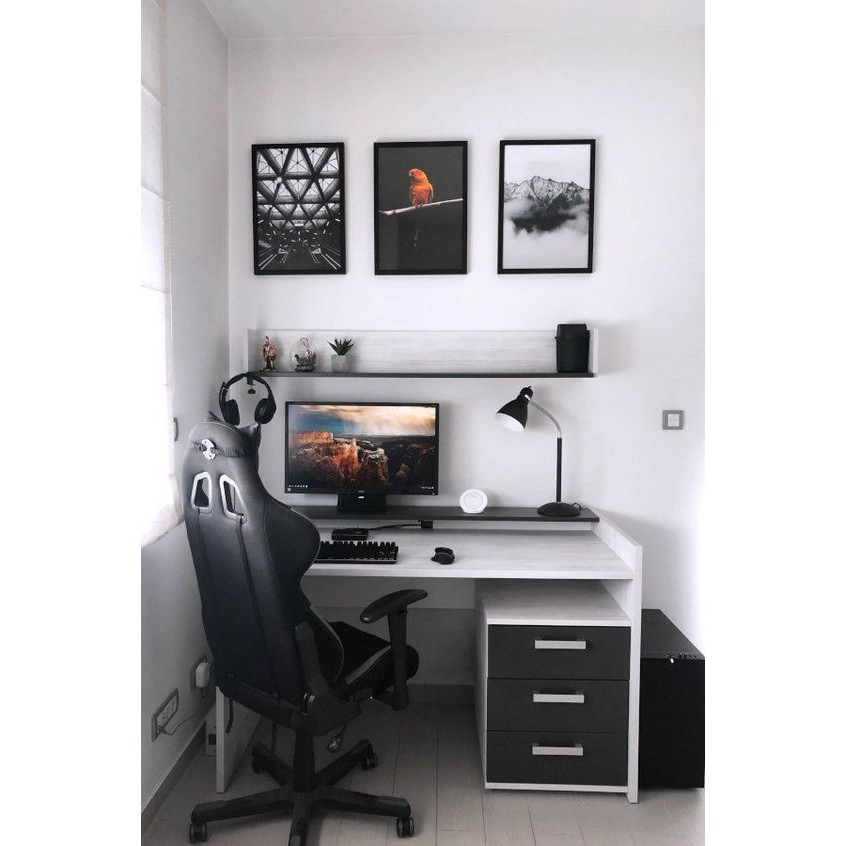 Jual Jual meja gaming/meja PC/Meja belajar/Meja kerja plywood finishing ...