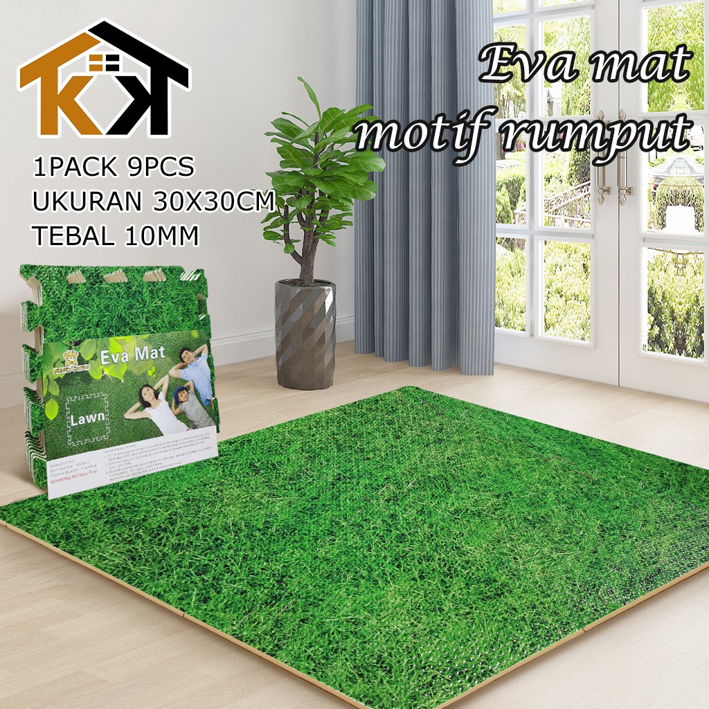 Jual (KK) EVAMAT MOTIF RUMPUT MATRAS PUZZLE LANTAI MOTIF RUMPUT Merk ...