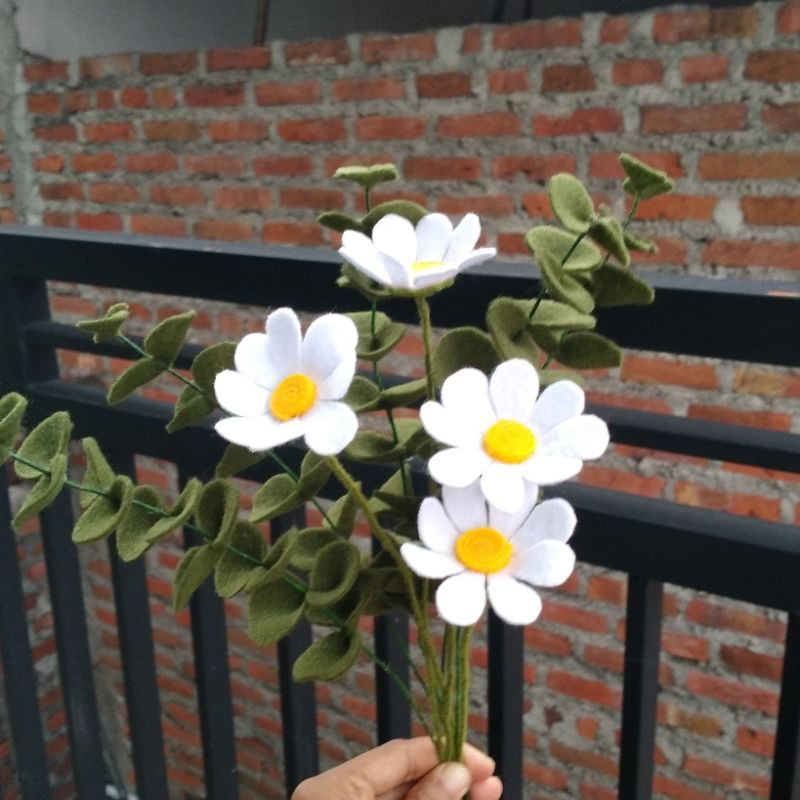 Jual Bunga Flanel - Bunga CHAMOMILE Flanel / Bunga Flanel Satuan ...