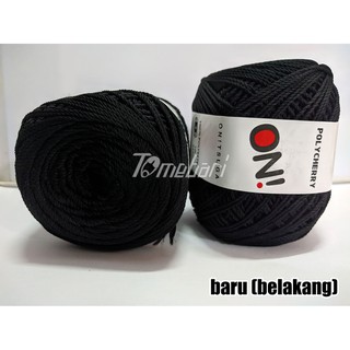 Jual BENANG RAJUT POLYESTER POLYCHERRY HITAM / BLACK (TBP- 0003 ...