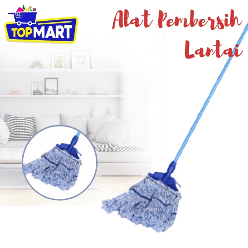 Jual Alat Pel Pengepel Mop Sumbu Putih Pembersih Lantai 816/401 TOPMART ...