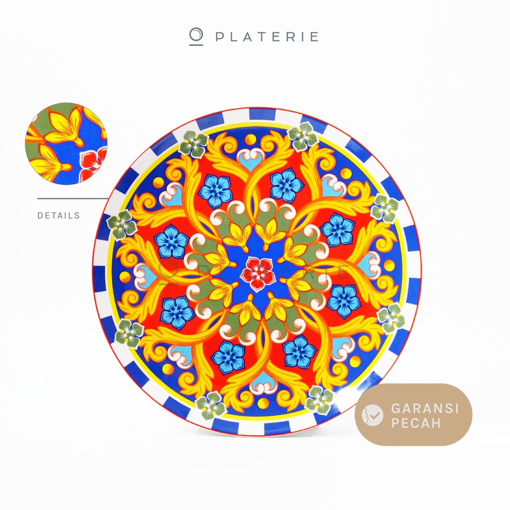 Jual PLATERIE Piring Keramik Dinner Plate 10 Inch / 26.5cm D&G Mozaic ...