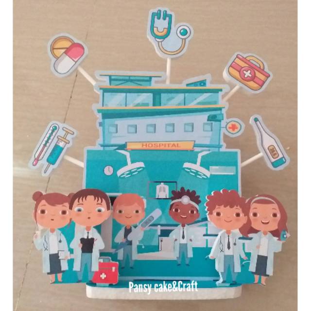 Jual Cake topper Medical / Doctor / Dokter / Hospital | Shopee Indonesia
