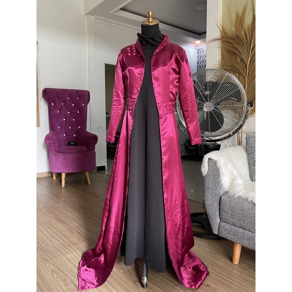 Jual cardigan merah manggis | Shopee Indonesia