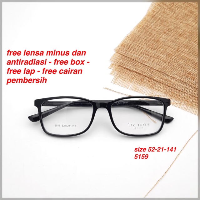 Jual paket Frame kacamata minus lensa antiradiasi wanita pria frame ...
