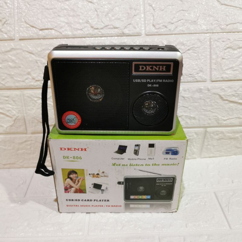 Jual VINTAGE RADIO JADUL DKNH DK 806 USB SD CARD FM MP3 MUSIC PLAYER AC ...