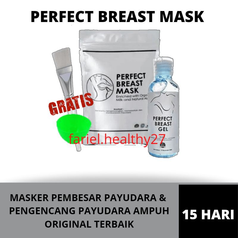 Jual PERFECT BREAST MASK - Masker Pembesar Payudara Paket 15 Hari ...